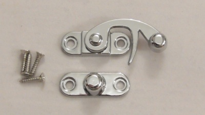 Chrome Finish Box Clasp - spring fitting - prokraft