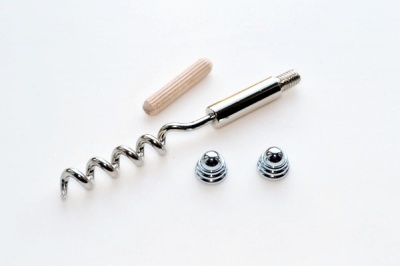 Corkscrew Kit – Chrome Finish for Custom Handles - prokraft