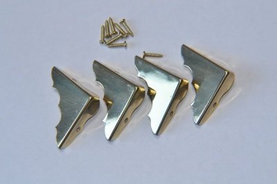 Box Corners – Solid Brass Corner Protectors (4 Piece Set) - prokraft