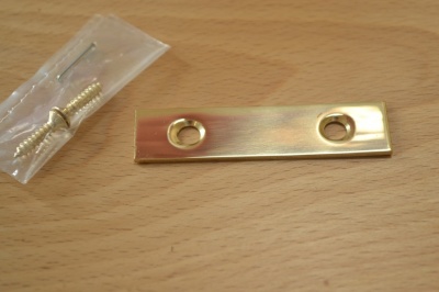 Polished Solid Brass 2" Mending Plate - prokraft