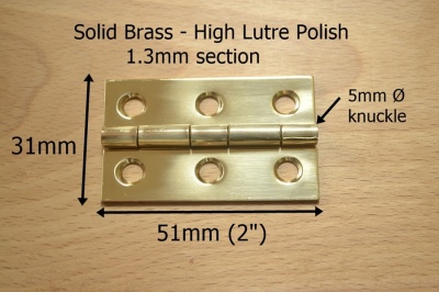 Solid Brass Hinges - prokraft