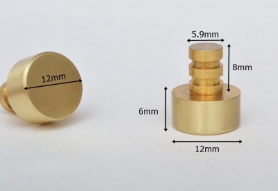 Solid Brass Box Feet - prokraft