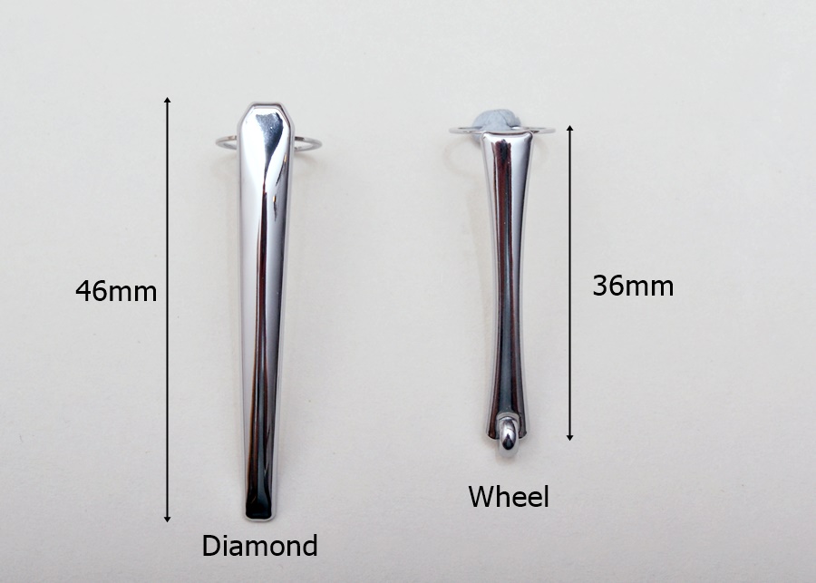 Chrome Pen Pocket Clips - prokraft