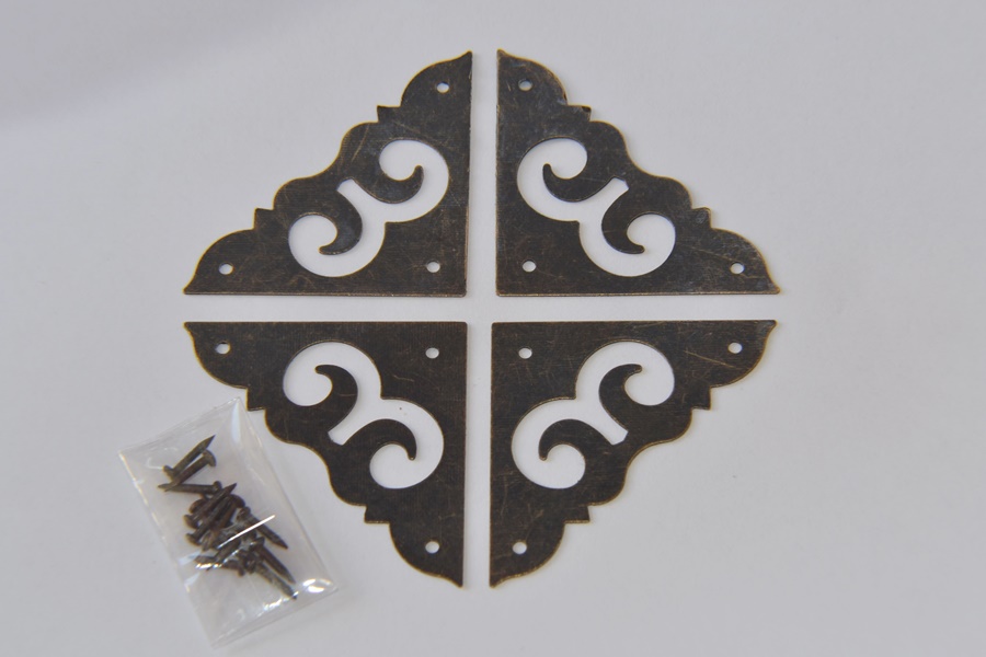 Decorative Box Corners – Antique Bronze Finish (Set of 4) - prokraft