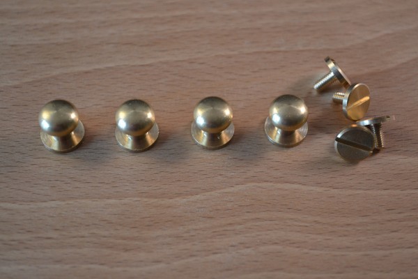 Solid Brass Small Knob Set - prokraft