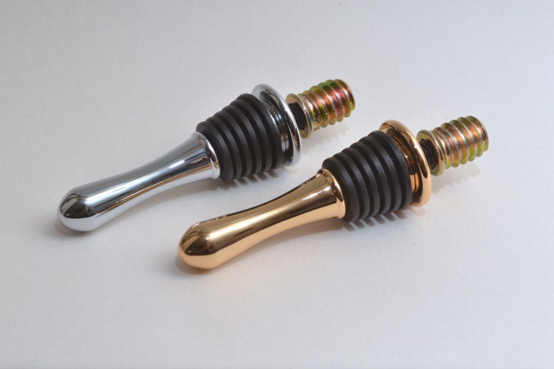 Bottle Stopper Kit – Teardrop Shape in Chrome or Gold - prokraft