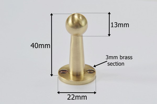 Fiddle Rail Range Solid Brass - prokraft