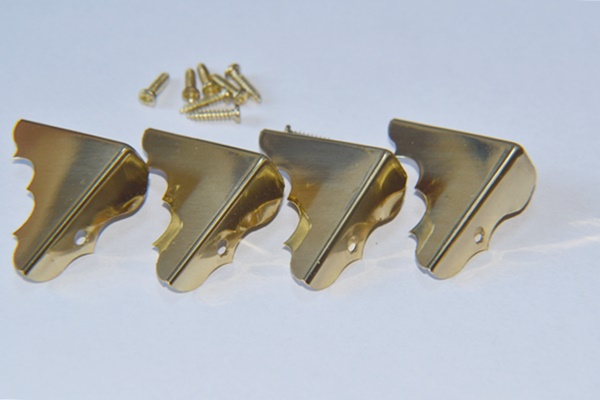 Box Corners – Solid Brass Corner Protectors (4 Piece Set) - prokraft