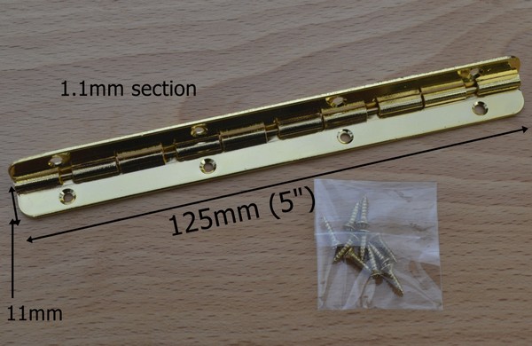 Piano Hinge – Premium Gold Finish - prokraft