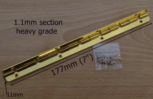 Piano Hinge – Premium Gold Finish - prokraft