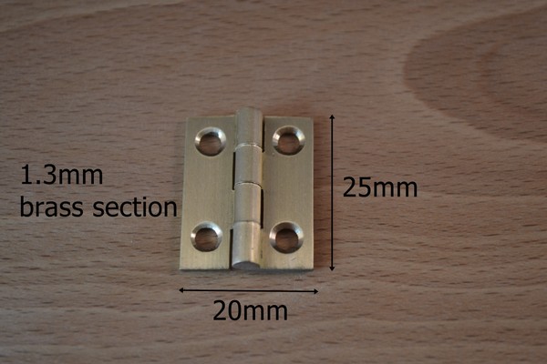 Solid Brass Butt Hinges – 1 Inch Pair - prokraft