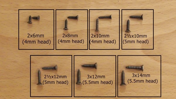 Bronze Plated Screws - Packs of 30 - prokraft